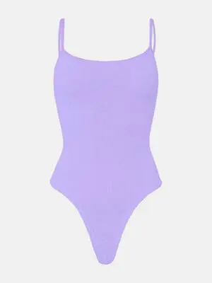 Hunza G Petra One Piece Swimsuit - Crinkle Lilac