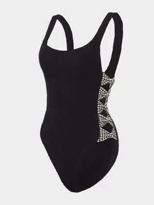 Hunza G Tiffany Swim - Black Gingham