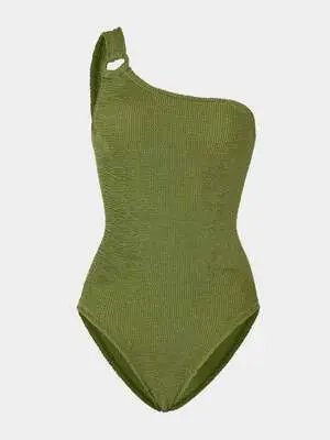 Hunza G Coverage Nina Swim - Metallic Moss