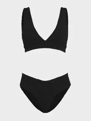 Hunza G Angel Bikini | | Original Crinkle™ Swimwear - Black