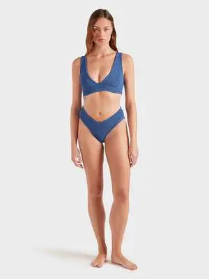 Hunza G Angel Bikini Set - Metallic Denim
