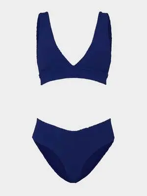 Hunza G Angel Bikini | | Original Crinkle™ Swimwear - Navy