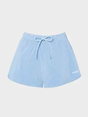 Hunza G Terry Towelling Short | | Resortwear - Cornflower