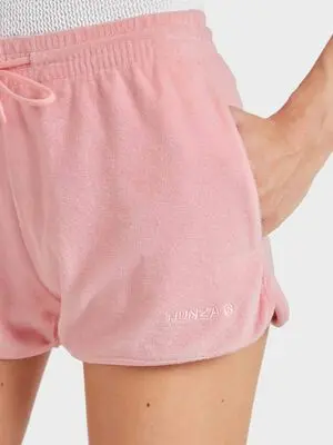 Hunza G Terry Towelling Short | | Resortwear - Pink