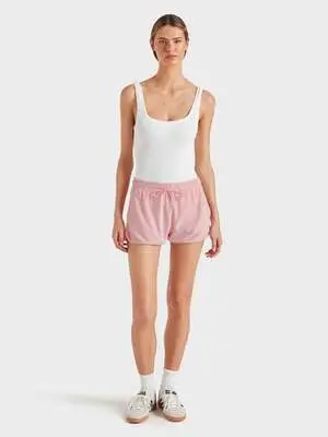 Hunza G Terry Towelling Short | | Resortwear - Pink