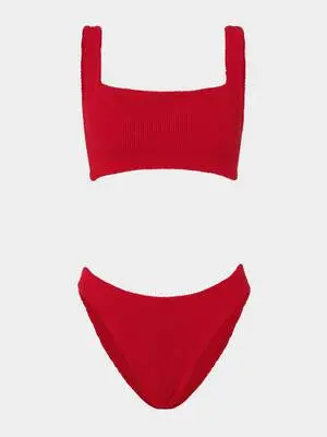 Hunza G Xandra Coverage Bikini - Red