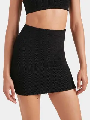 Hunza G Mini Skirt - Black