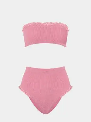 Hunza G Peggy Bikini - Milkshake Gingham