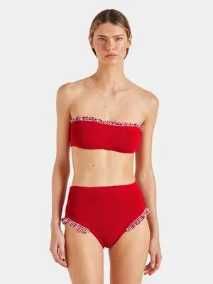 Hunza G Peggy Bikini - Red Gingham