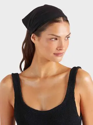 Hunza G Sofia Upf 50+ Headscarf - Black