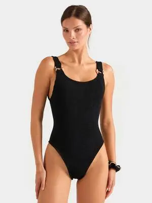Hunza G Burberry X Domino Swim - Black/check
