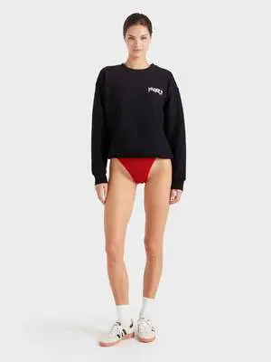 Hunza G Archive Embroidered Logo Sweatshirt