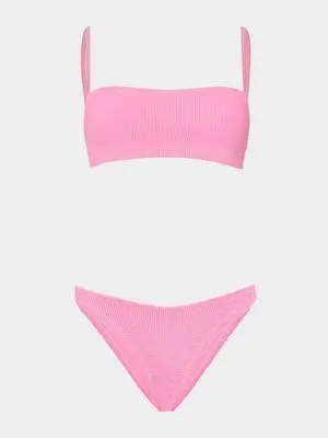 Hunza G Gigi Bikini | | Original Crinkle™ Swimwear - Bubblegum