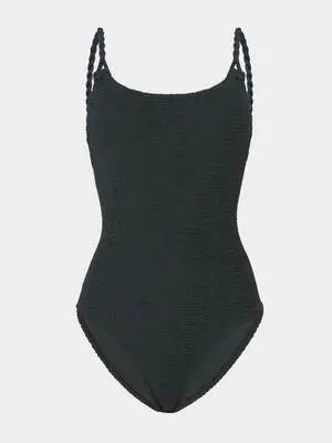 Hunza G Camille Swim - Metallic Graphite