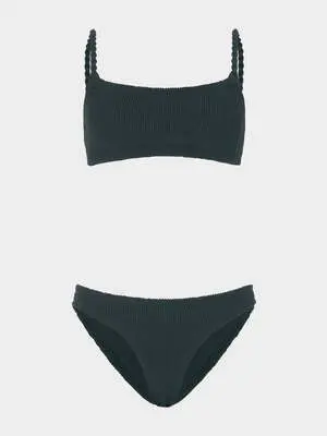 Hunza G Phoebe Bikini - Metallic Graphite