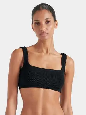 Hunza G Xandra Bikini Top - Black