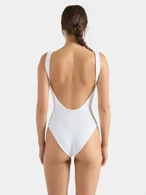 Hunza G Dallas Swim | | Original Crinkle™ Swimwear - White