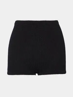 Hunza G Shorty Bottom | | Original Crinkle™ Swimwear - Black