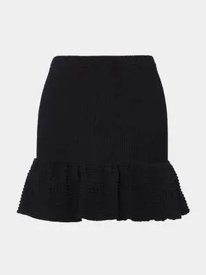 Hunza G Peplum Seersucker Swim Skirt/tube Top | | Original Crinkle™ Swimwear - Black