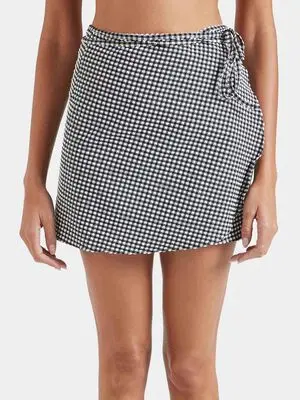 Hunza G Gingham Seersucker Mini Sarong