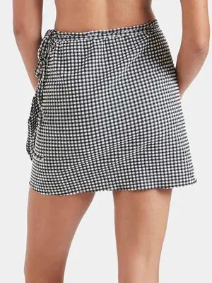 Hunza G Gingham Seersucker Mini Sarong