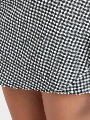 Hunza G Gingham Seersucker Mini Sarong