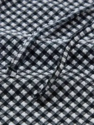 Hunza G Gingham Seersucker Mini Sarong
