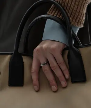 Bottega Veneta Sterling Ring - Espresso