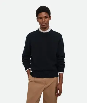 Bottega Veneta Cashmere Jumper - Navy