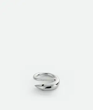 Bottega Veneta Sardine Ring - Silver