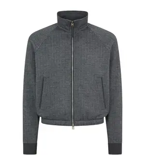 TOM FORD Cotton-wool-cashmere-silk Zip-up Sweatshirt