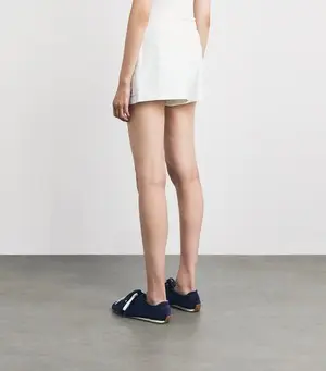 SPORTY & RICH Syracuse Embrdoidered Sweatshorts - White