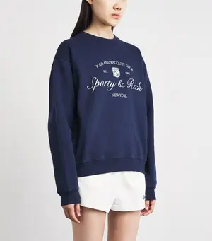 Sporty & Rich Syracuse Embroidered Sweatshirt