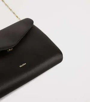 Max Mara Satin Clutch Bag - Black