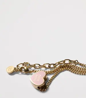 Miu Miu Heart Pendant Necklace