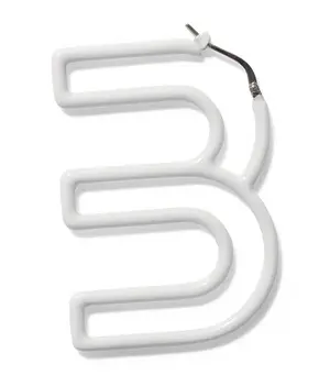 Miu Miu M Logo Single Earring - White