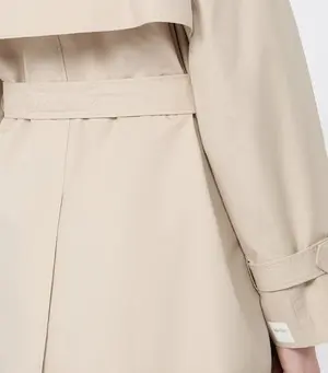 Max Mara Water-repellent Short Trench Coat - Beige
