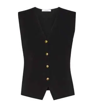 Max Mara Knitted Waistcoat - Black