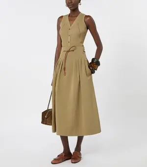 Max Mara Knitted Contrast-trim Waistcoat