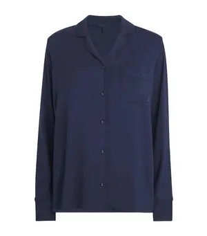 SKIMS Sleep Long-sleeve Pyjama Set - Navy