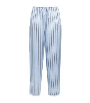 SKIMS Woven Shine Stripe Pyjama Bottoms