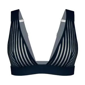 MONIQUE MORIN LINGERIE Vertigo V Neck Bralette - Black