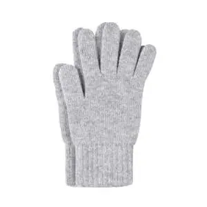 PAUL JAMES KNITWEAR Cashmere Vivaan Gloves Light Grey - Silver