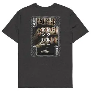 ANCHOR & CREW Heather One Japan Gurafiku Organic Cotton T-shirt - Black
