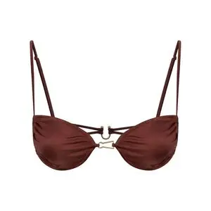 BIANCA RESORTWEAR Calla Bikini Top In Chestnut - Brown