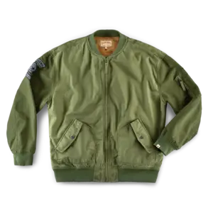 &SONS TRADING CO Damsons Cali Bomber Jacket Army - Green