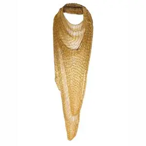 NATALIA FEDNER Stretch Metal Shawl - Gold
