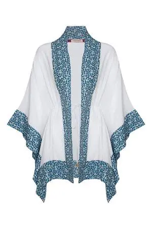 UNEXPECTEDONE Summer Queen Kimono Chance ’s Natural Fabric Kimono - White