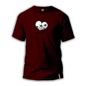 EIGHT X Immortal Street T-shirt Burgundy - Red