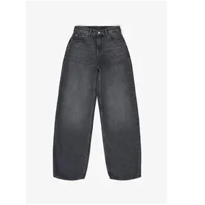 DR. DENIM Donna High Relaxed Mid Used - Grey
